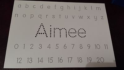 Personalised Writing formation board- WRITE YOUR NAME LETTERS NUMBERS ...
