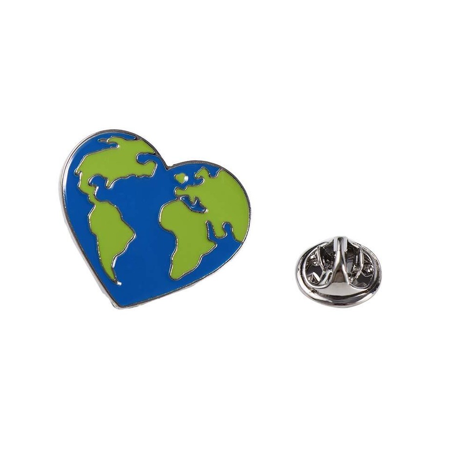 Pin Lapel Brooch Brooches Pin Green Earth Brooch World Map Brooches ...