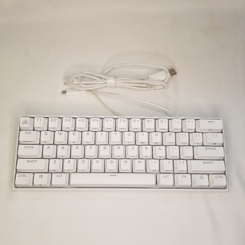 Corsair K65 White RGB Mini 60% Mechanical Gaming Keyboard Cherry MX ...