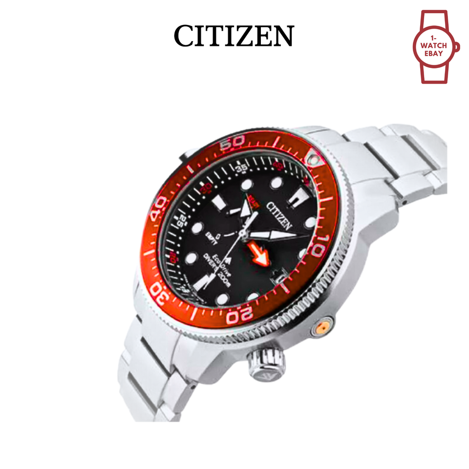 Citizen Promaster Aqualand BN2039-59E Eco-Drive Alarm 200M Diver Men ...