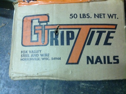 1 dozen 12 pc raw steel 5 inch 5" Nails,1/2" head MS90713-14 ASTM-F1667 ...