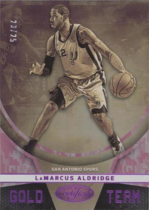 2019-20 Panini Certified - Gold Team LaMarcus Aldridge #28 Mirror Camo ...