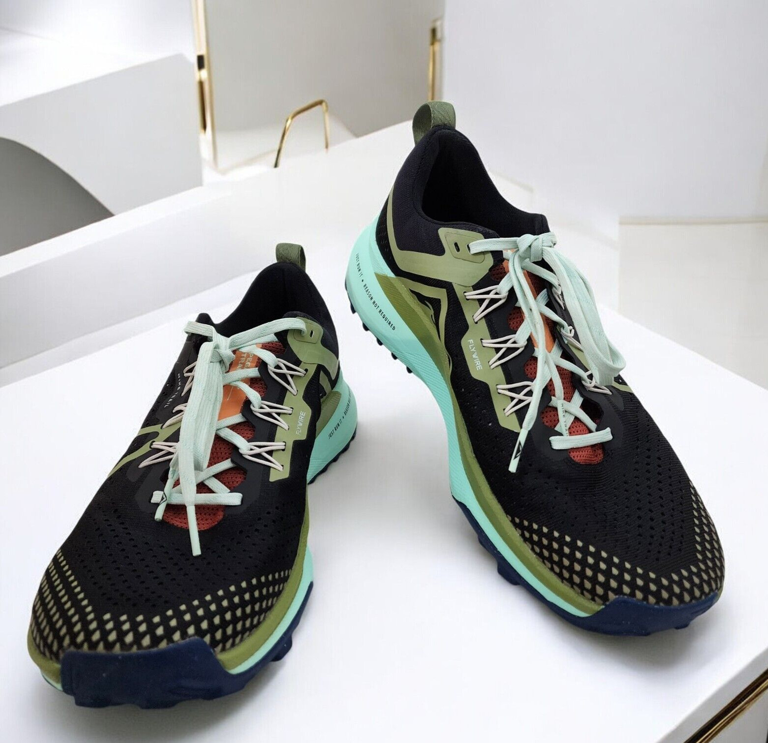 Nike Men's React Pegasus Trail 4 Fly Wire Trail Runni… - Gem