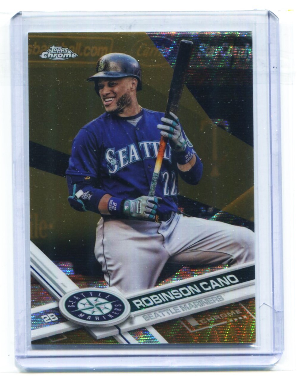 2017 Topps Chrome Robinson Cano Gold Ref 21/50 Card #90, Seattle ...