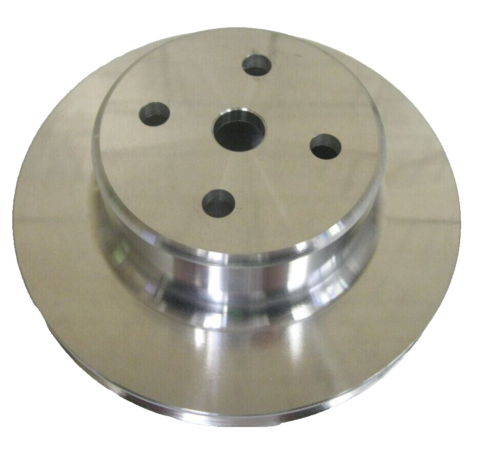 BBC Big Block Chevy 2 / 3 Groove Aluminum Long Pump Pulley Kit 396 427 ...