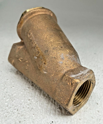 CONBRACO Bronze Y-Strainer 3/4" NPT Thread / 400 psi WOG / 20-Mesh SS ...