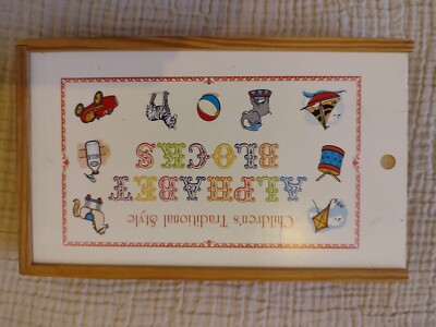 Children's Traditional Alphabet Blocks | eBay UK