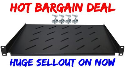 1U 1RU 350mm 10.5in Vented Steel Front Mount Shelf for 19in Rack System ...