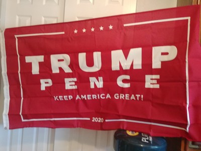 Official Trump Pence 2020 Keep America Great President 3x5 Red Flag ...