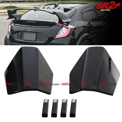For 2016-2021 Honda Civic Hatchback Type R FK8 Style Black Vortex Roof ...
