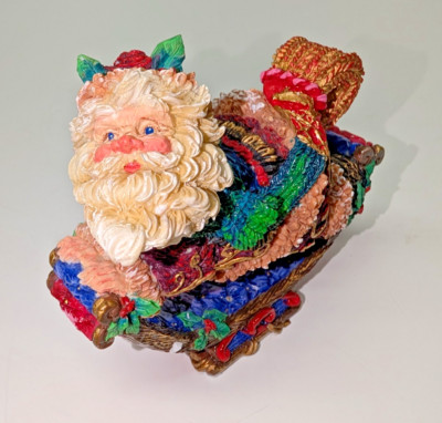 Crinkle Claus by Possible Dreams #659039 Rocking Crinkle Resin Santa ...