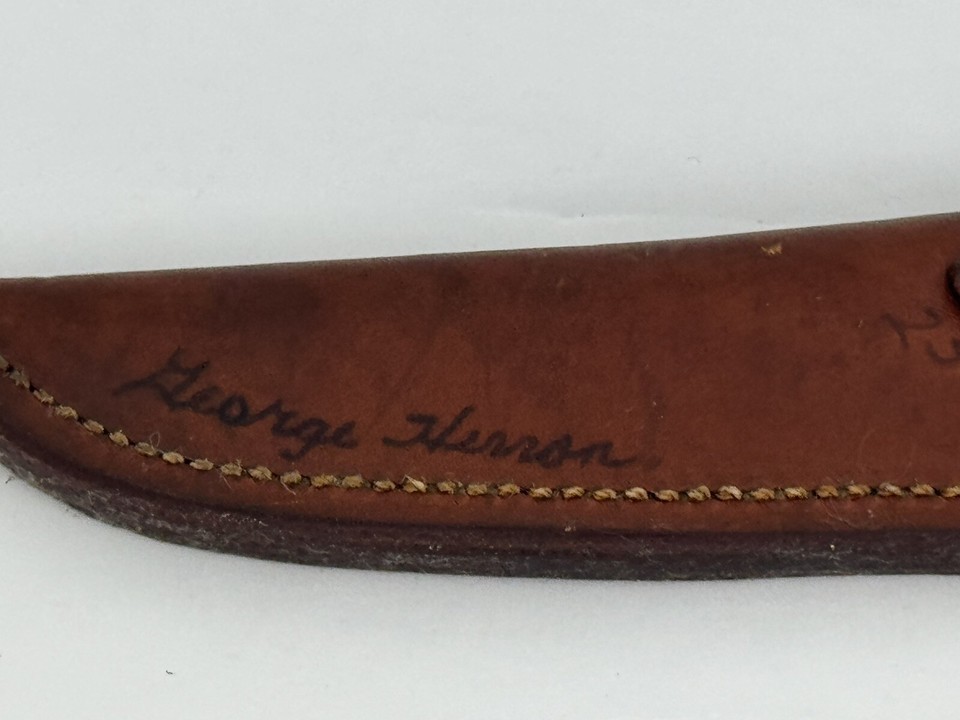 VERY RARE George Herron Model 10 Custom Fillet Knife #2512 w/custom ...