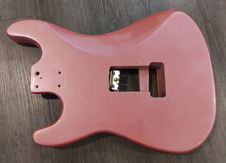ARBOR STRAT GUITAR BODY - MADE IN 1980's? - BURGUNDY MIST CUSTOM COLOR ...