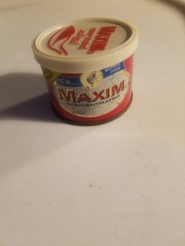 Vintage maxim concentrated instant coffee tin Sample Mini Tin Empty | eBay
