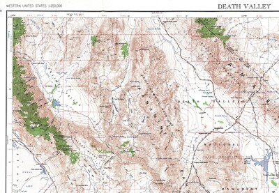Death Valley, California-Nevada 1958 Map US Army USGS 1:250000 Scale ...