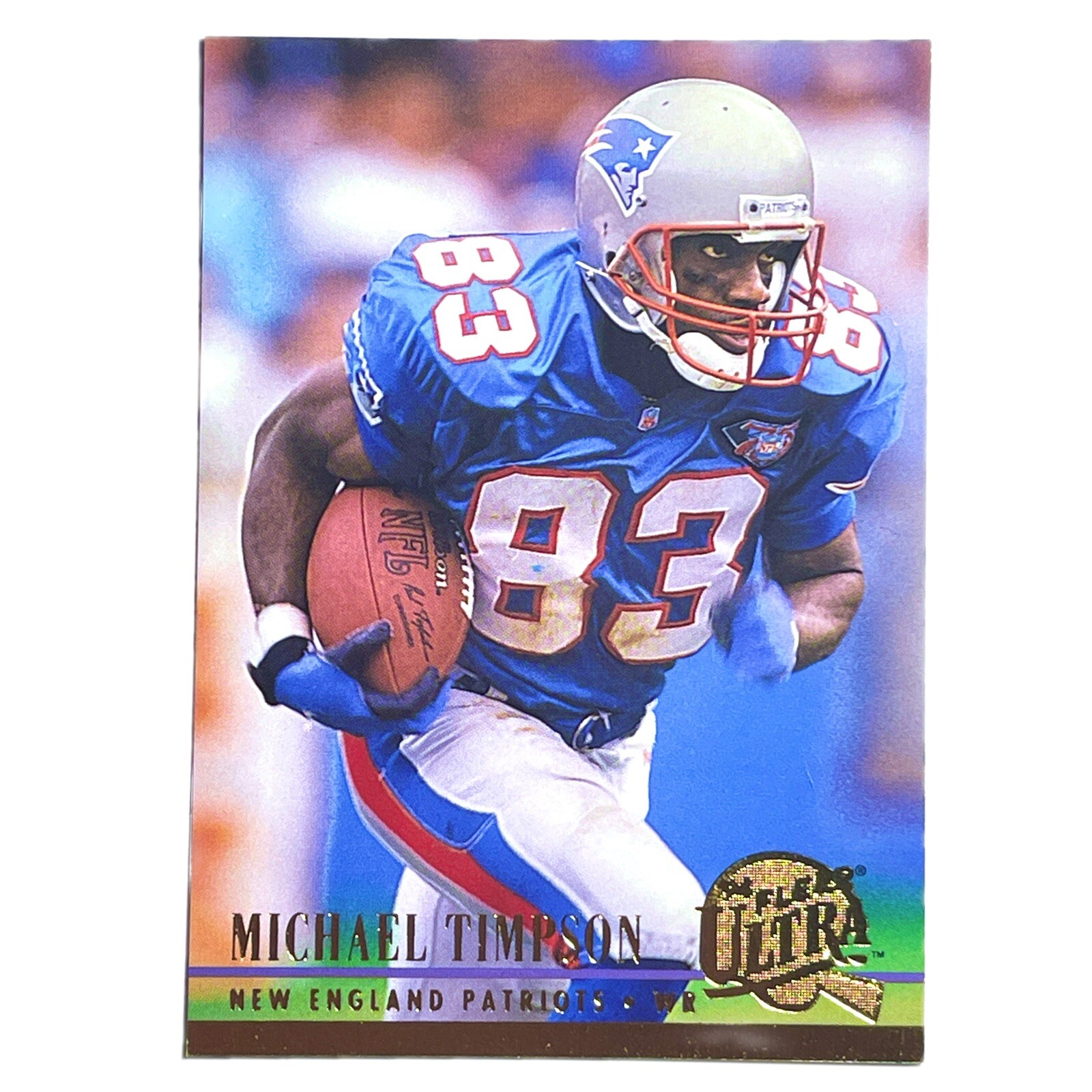 Michael Timpson Fleer Ultra NFL Card #454 New England Patriots Football ...