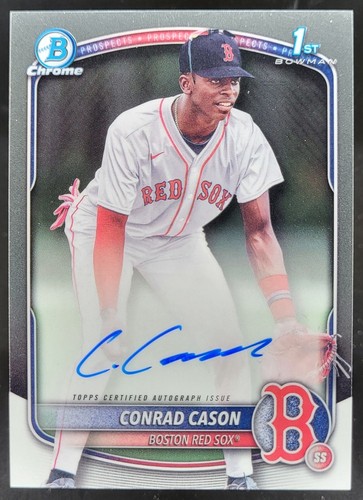 2025 Bowman Conrad Cason Chrome Auto #CPA-CCN 1st Prospect Boston Red ...