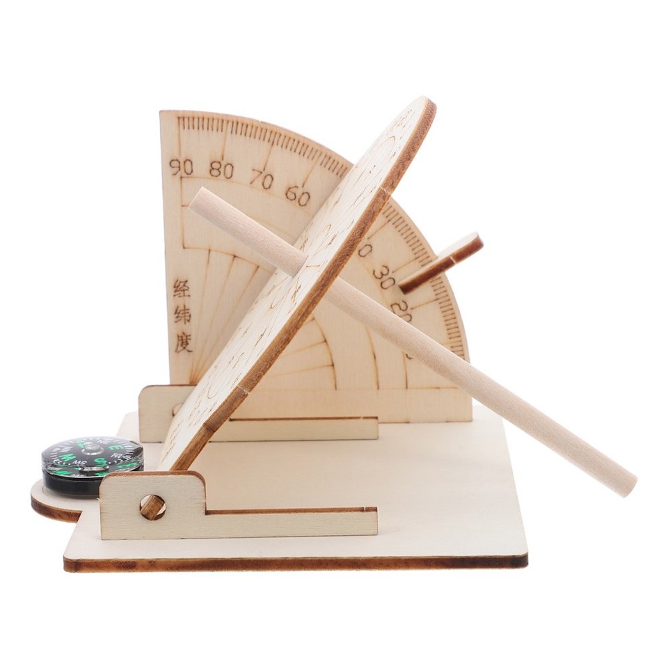 Equatorial Sundial Model Solar System Kit Ancient Timekeeper DIY | eBay ...
