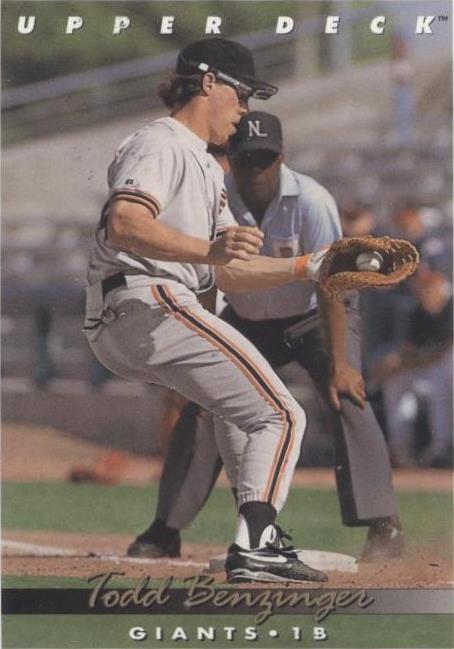 1993 Upper Deck - Todd Benzinger #790 for sale online | eBay