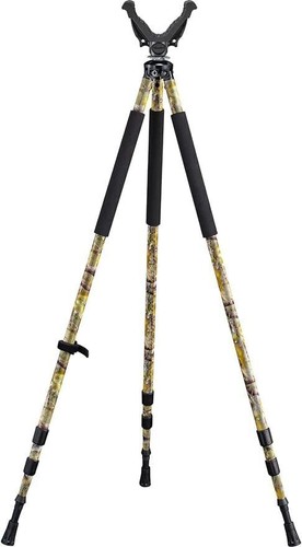 Shooting Tripods Hunting Rifle Tripod w/360° Rubber V Yoke Rest ...