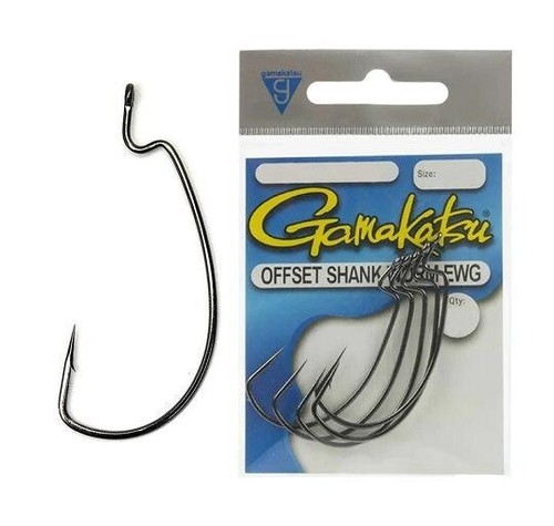 Gamakatsu Offset Worm Hook EWG Size #4 Conical Needle point Chemically Sharpened | eBay Australia