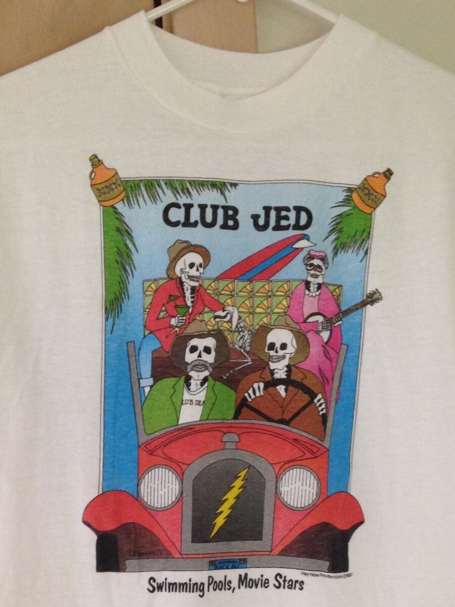 Grateful Dead 1987 CLUB JED Vintage Shirt Rare HEY NOW Grateful Dead 1987 CLUB JED Vintage Shirt Rare HEY NOW