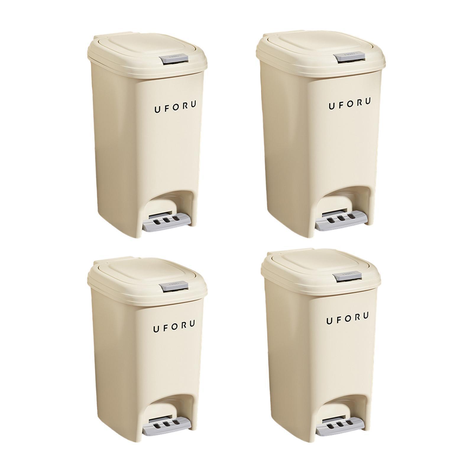 Step Trash Can Simple Garbage Bin with Foot Pedal for Garage Office ...