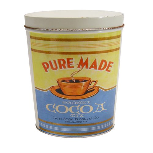 Decorative Pure Made Gourmet Cocoa Mix Tin VINTAGE | eBay