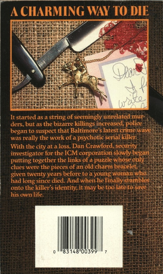 FATAL CHARMS By EDWARD WILEY Book Margins PB 1987 | eBay
