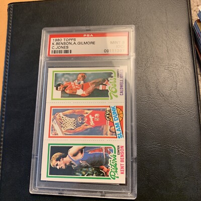 Kent Benson Artis Gilmore Slam Dunk Caldwell Jones 1980 81 Topps Psa 9 ...