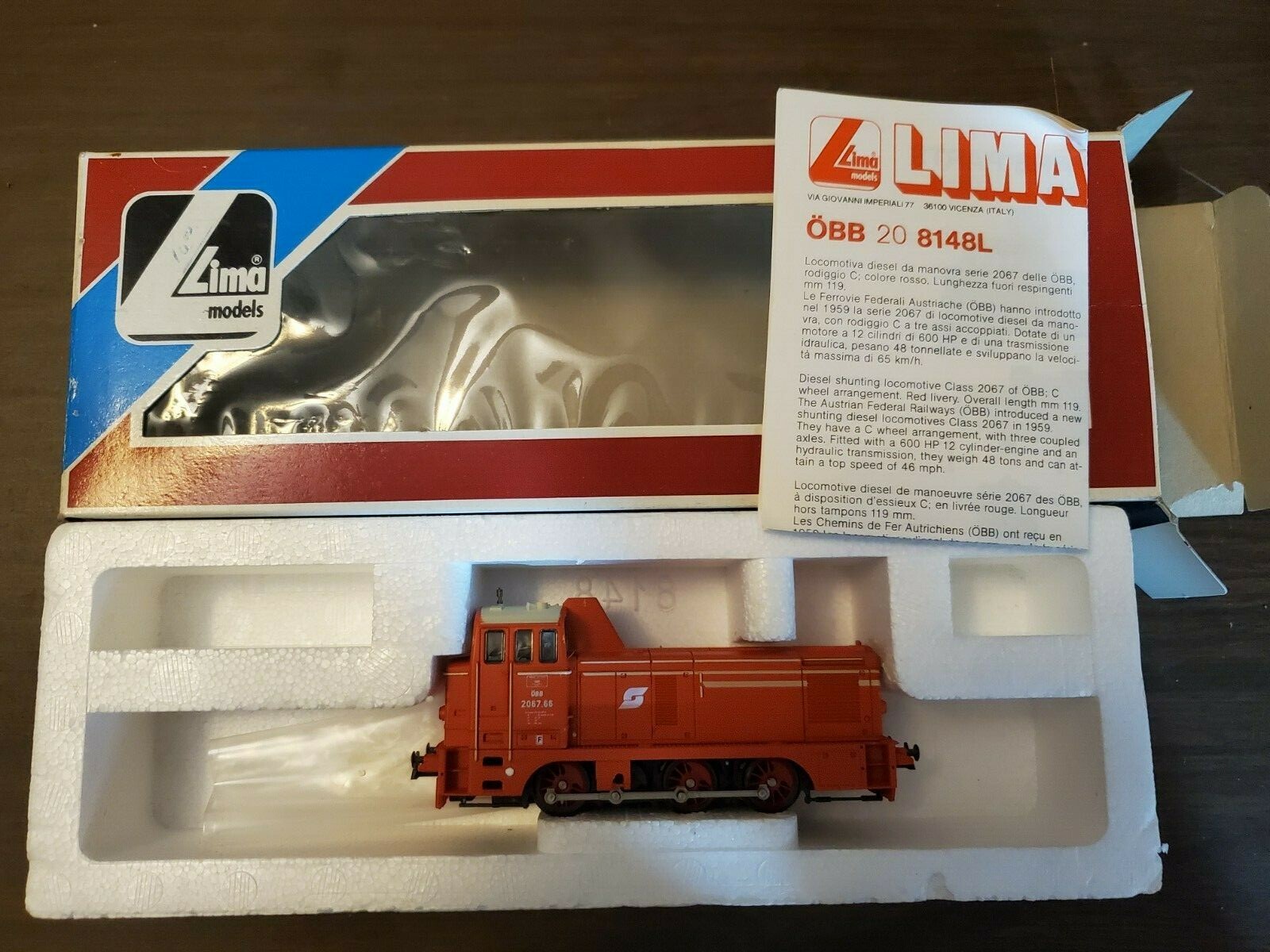 LIMA MODELS HO SCALE 20 8148L LOCOMOTIVE #2067.66 | eBay