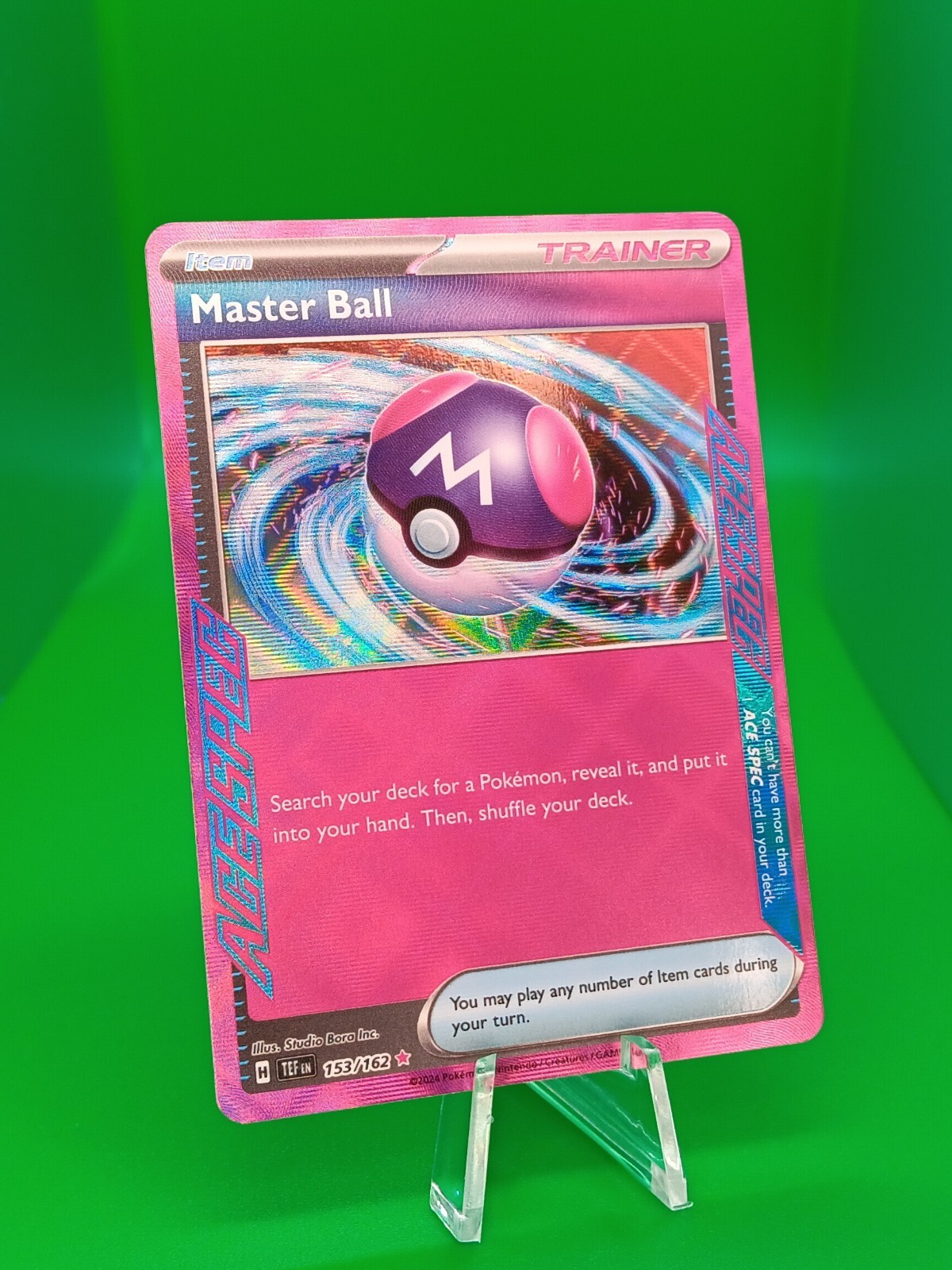 Master Ball - 153/162 Temporal Forces ACE SPEC Rare Trainer - NM/MINT ...