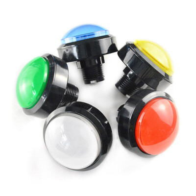 LED Lamp Illuminated Push Button Light Round Switch for Arcade Machine ...