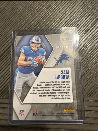 2023 Panini Phoenix - Rookies Pink #115 Sam LaPorta /199 (RC) | eBay