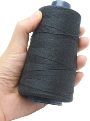 Black Weaving Thread 100% Polyester for Making Wig Sewing Hair Weft ...