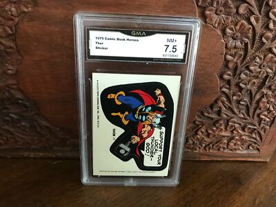 1975 MARVEL Comic Book Heroes Sticker THOR (THUNDER-GOD) GMA 7.5 NM+ ...