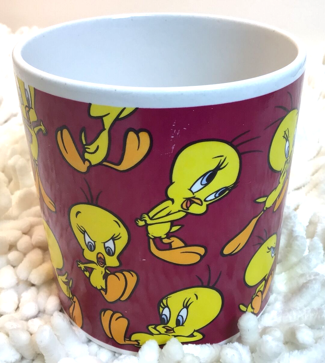 Tweety Bird Coffee Mug Teacup Vintage 1994 Warner Bros Looney Tunes ...