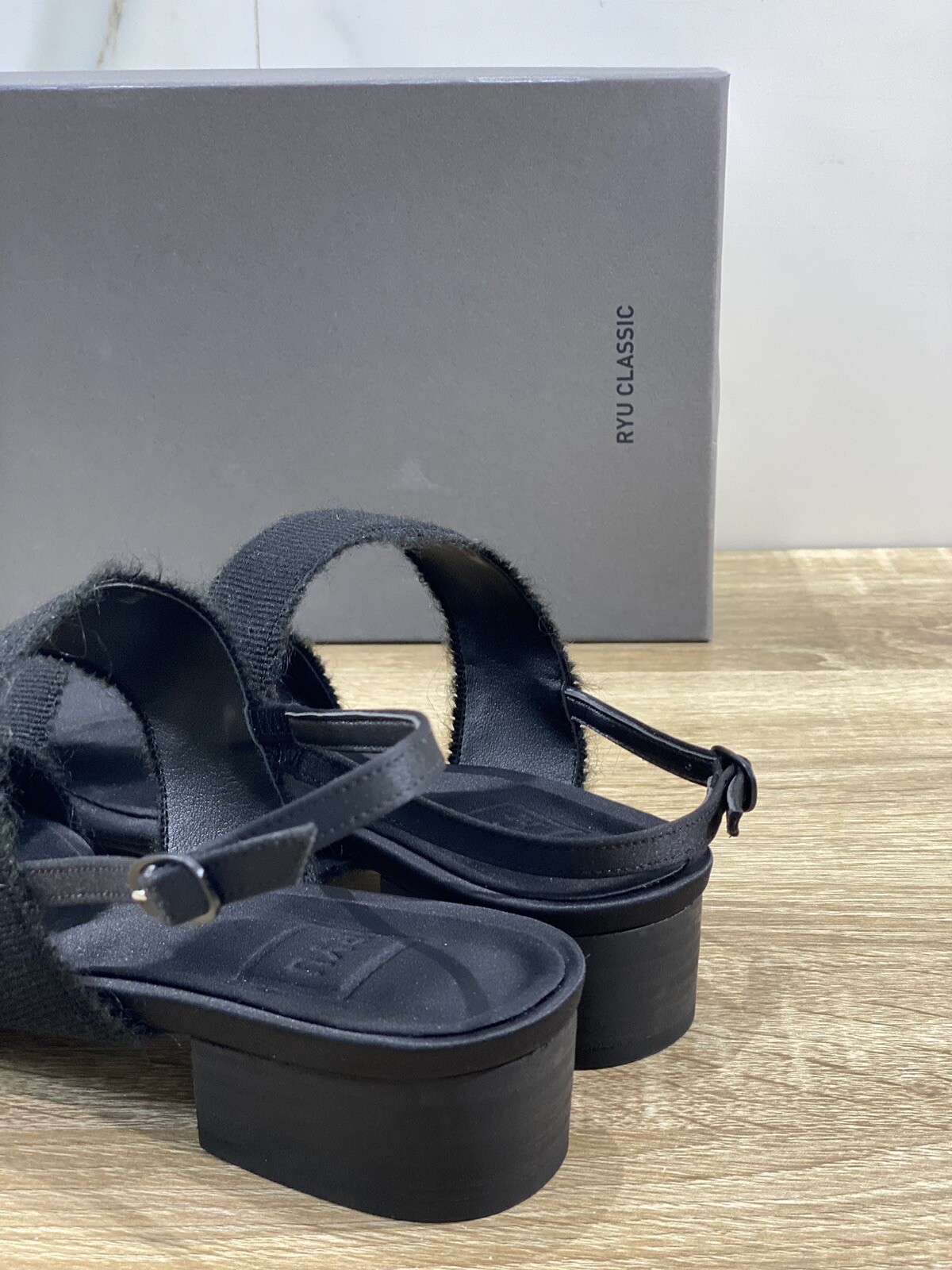 Ryu Classic Lethee Sandalo Nero Raso Luxury Woman Sandal Ryu Classic 38 ...