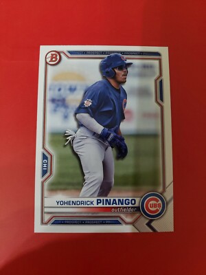 Yohendrick Pinango 2021 Bowman Draft BD-25 paper base , Chicago Cubs | eBay