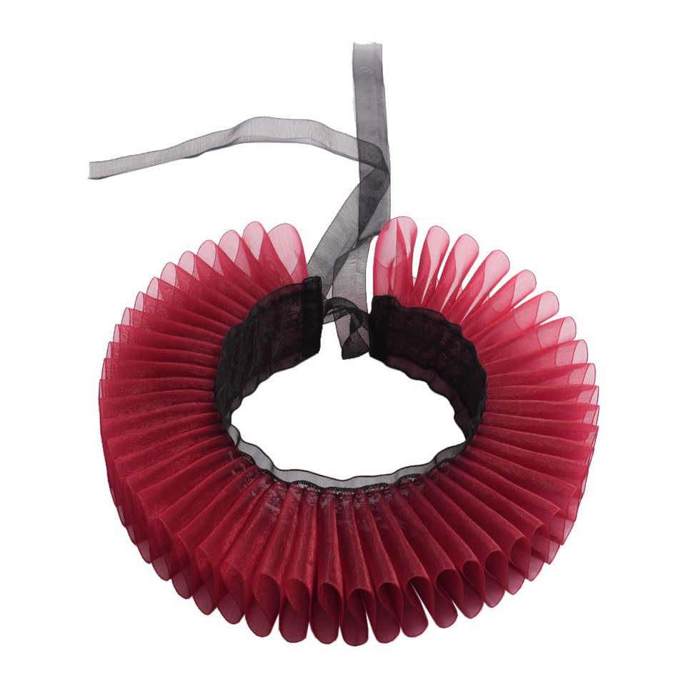 Elizabethan Neck Ruff Ruffle Collar Clown Collar Halloween Cosplay Ruff ...