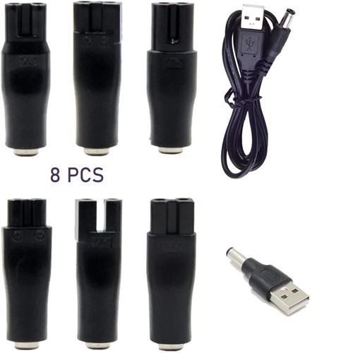 Razor Cable DC Connector USB Adapter Charging Heads Power Cord Shaver ...