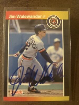 Jim Walewander - Detroit Tigers 1989 Donruss AUTOGRAPHED | eBay