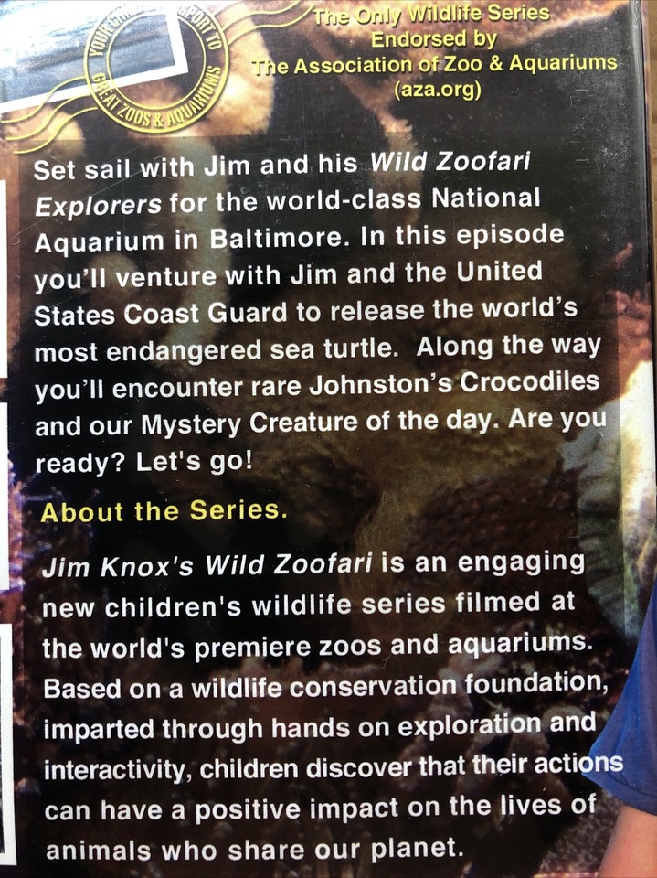 Jim Knox's Wild Zoofari Nat Aquarium Baltimore (DVD, 2006) Children’s ...
