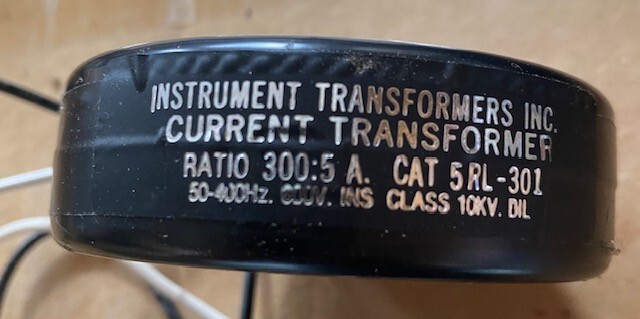 Instrumental Transformers Inc. 5RL-301 Current Transformer | eBay