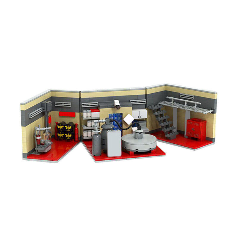511 PCS Breaking Bad Laboratory with Interior Modular MOC Building ...