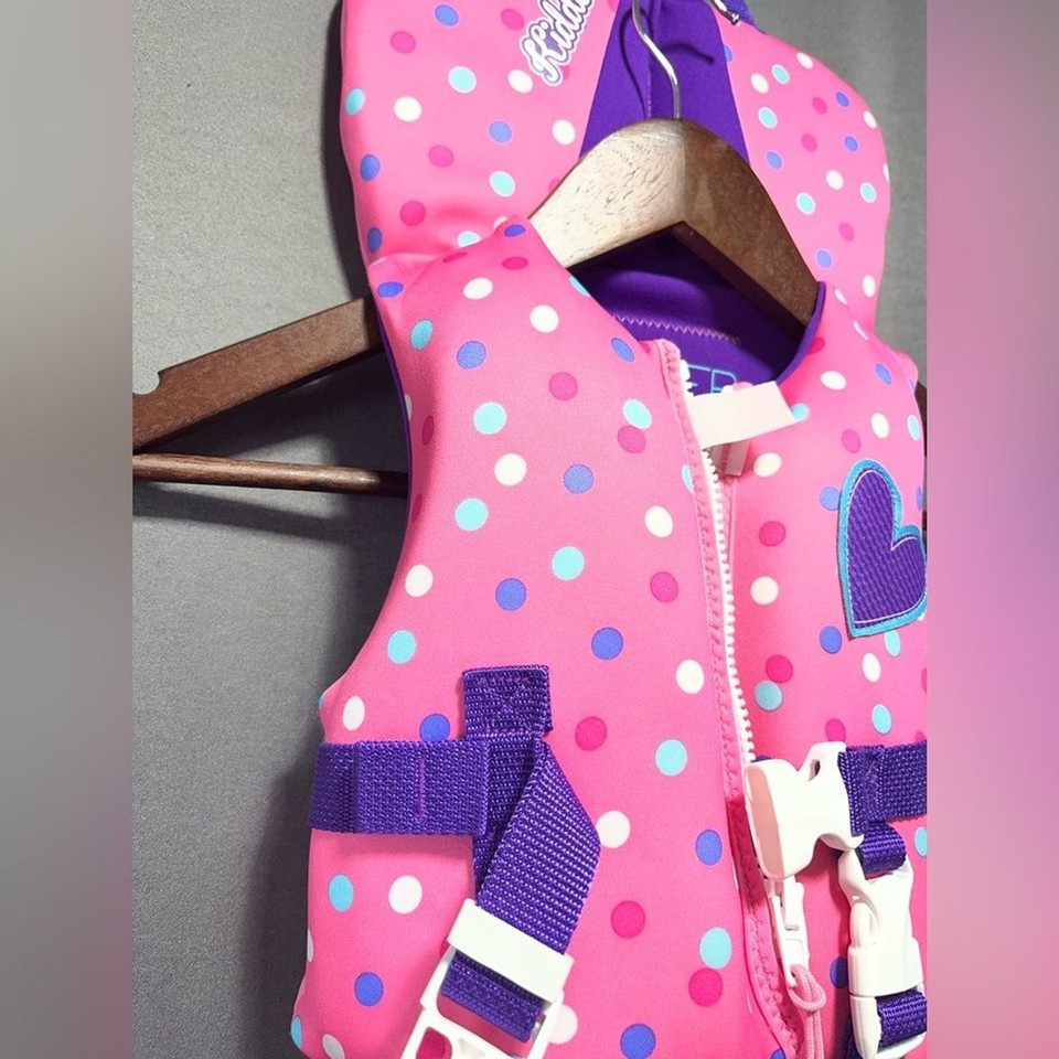 Kidder - Infant - less then 30lbs - Polka Dot Kids Life Vest - Pink and ...