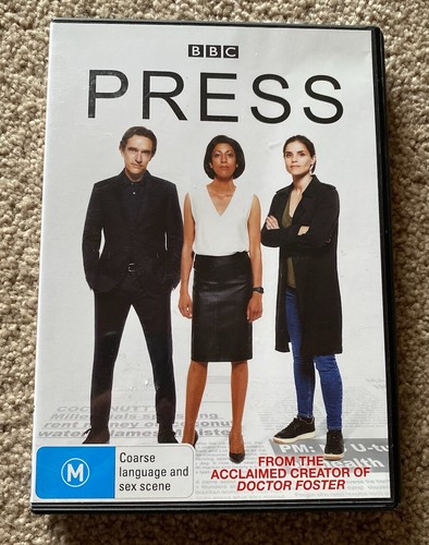 Press BBC Mini-Series 2-disc DVD 2018 - region 4 - Very Good Condition ...