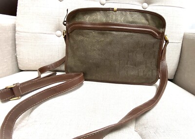 Gucci - Rectangle Crossbody Bag/Purse Logo Print Brown and Khaki | eBay