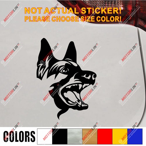 K9 Dog Car Decal Sticker German Shepherd Head Vinyl pick size color | eBay