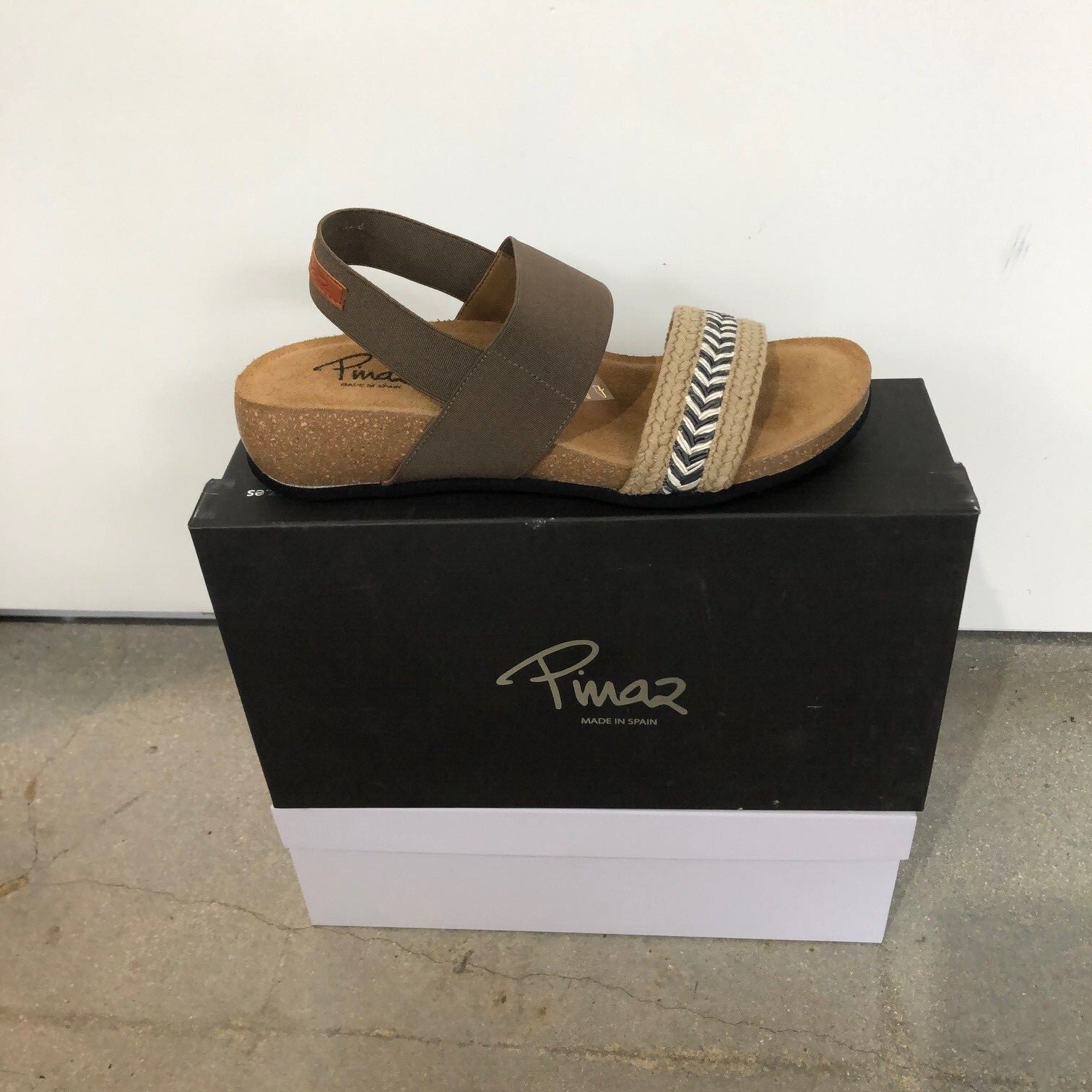 Pinaz Sandal 1231 Elastico Taupe Cork Sandal Women's EU sizes 36-41/6 ...